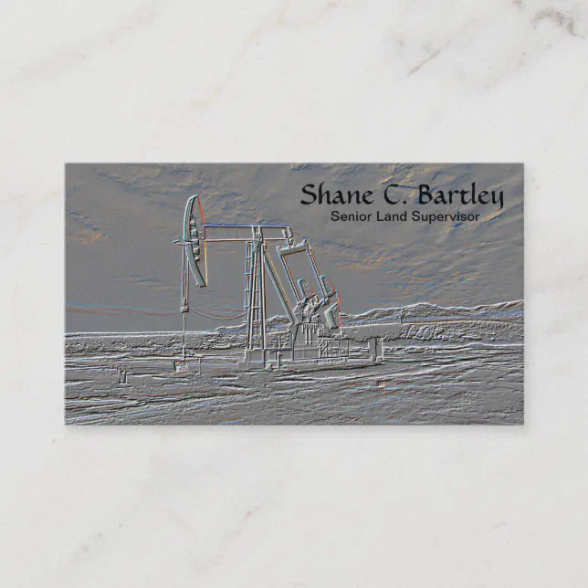 Oil Pumping Unit Business Card | Zazzle