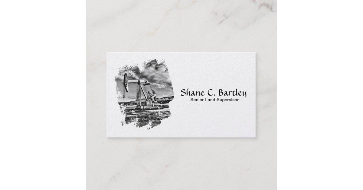 Oil Pumping Unit (Pumpjack) Business Card | Zazzle