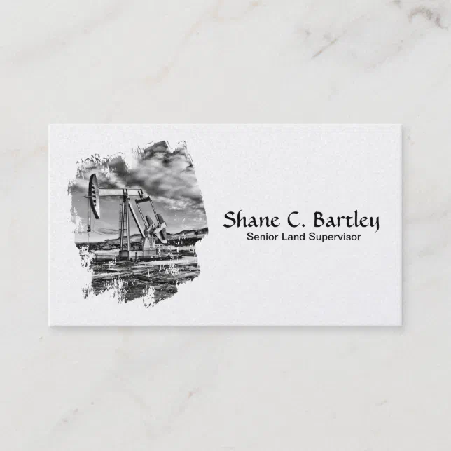 Oil Pumping Unit (Pumpjack) Business Card | Zazzle