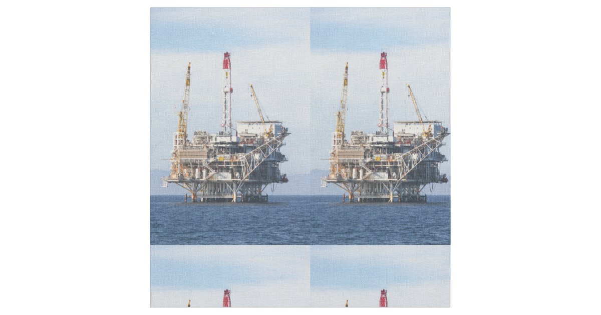 Oil Rig Fabric | Zazzle