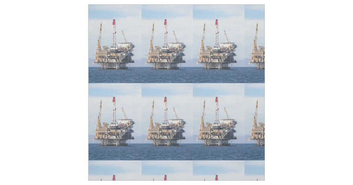 Oil Rig Fabric | Zazzle