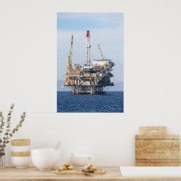 Oil Rig Poster | Zazzle