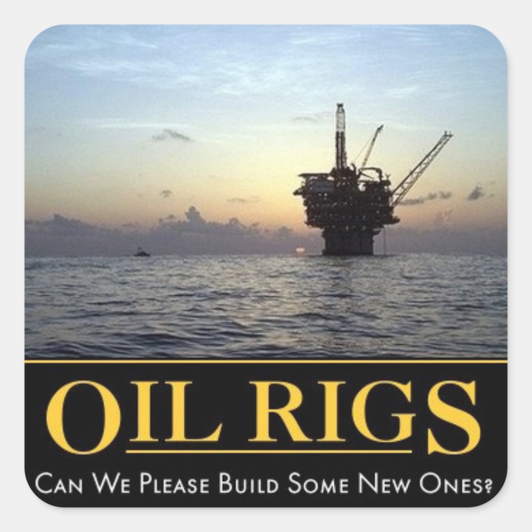 Oil Rig Sticker, Oil & Gas Hard Hat Sticker | Zazzle
