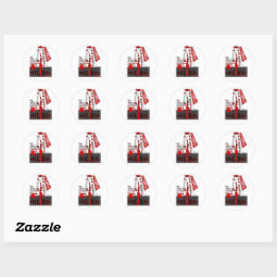 Oil Well Driller, Oil Field Sticker | Zazzle