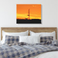 Oil Workover Rig at Sunset Canvas Print | Zazzle