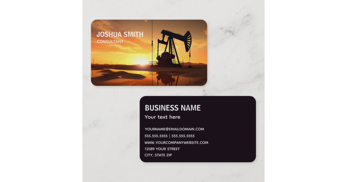 Oilfield Business Card | Zazzle
