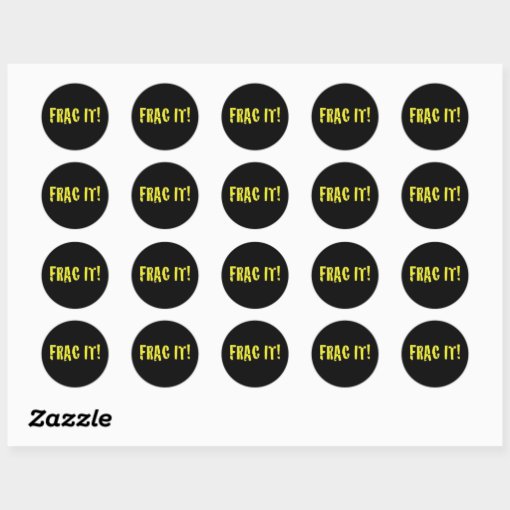 Oilfield FRAC hard hat stickers | Zazzle