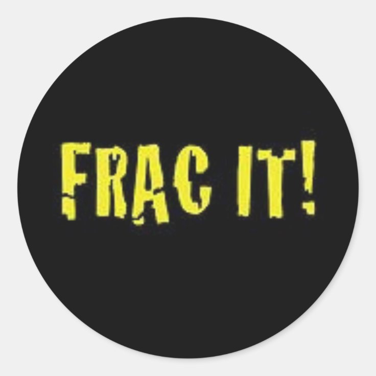 Oilfield FRAC hard hat stickers | Zazzle