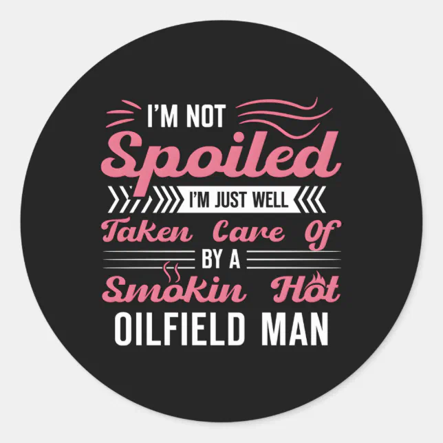 Oilfield Oil Rig Worker Classic Round Sticker | Zazzle