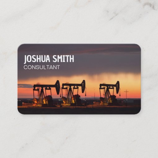 Oilfield Petroleum Oil Company Business Card | Zazzle
