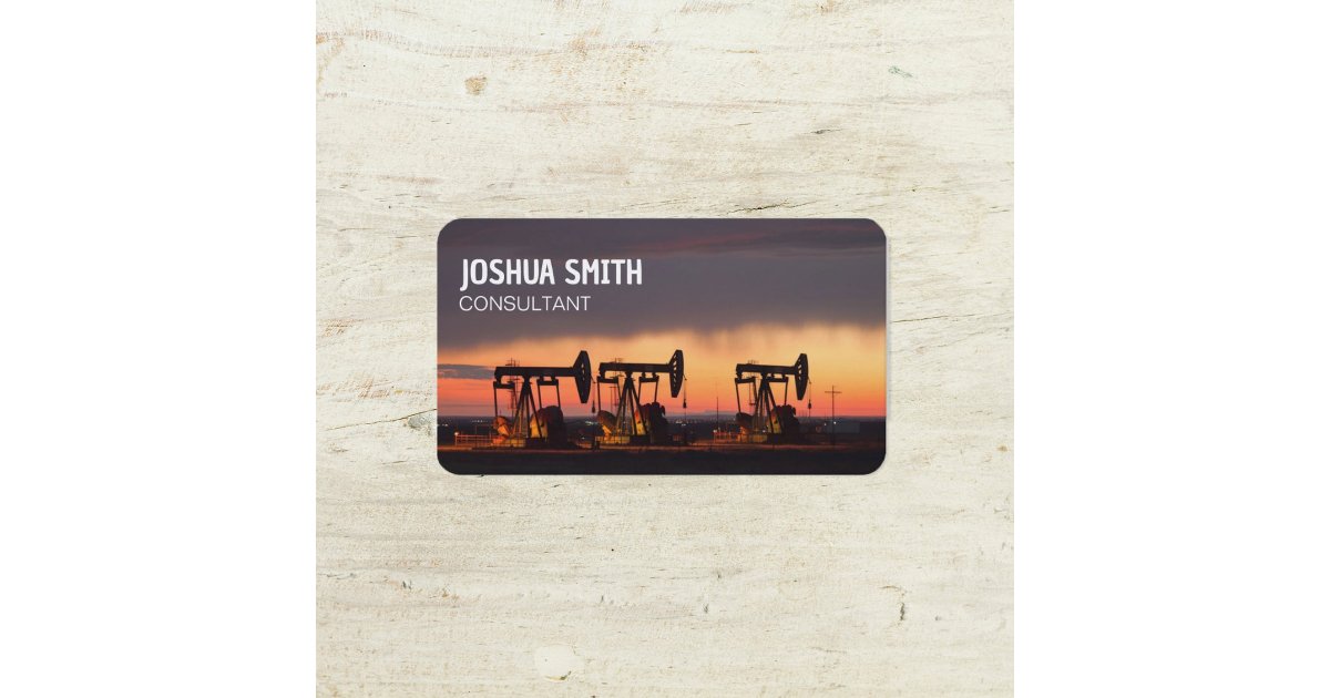 Oilfield Petroleum Oil Company Business Card | Zazzle