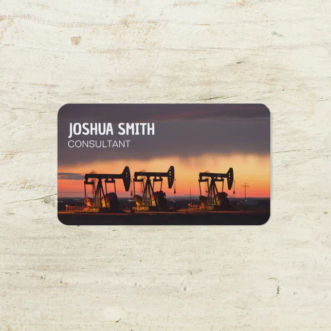 Oilfield Petroleum Oil Company Business Card | Zazzle