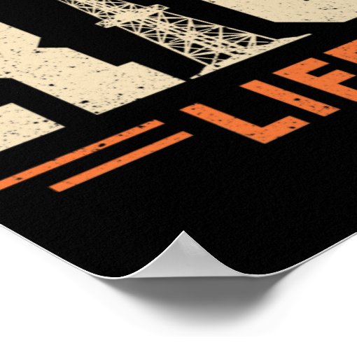 Oilfield Worker Drilling Roughneck Offshore Rig Poster | Zazzle