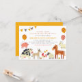 Oink Moo Cock-a-doodle-doo Farm Animals Birthday Invitation | Zazzle