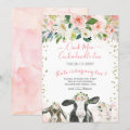 Oink Moo Cockadoodle Doo Girl Birthday Invitation | Zazzle