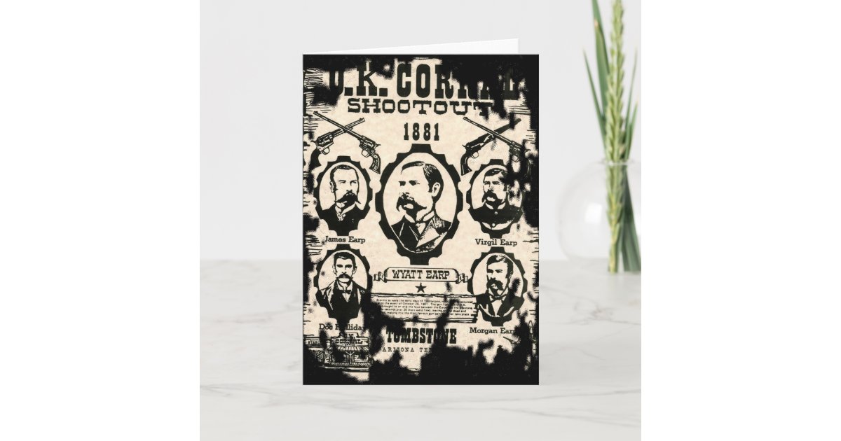 OK Corral Shootout Card | Zazzle