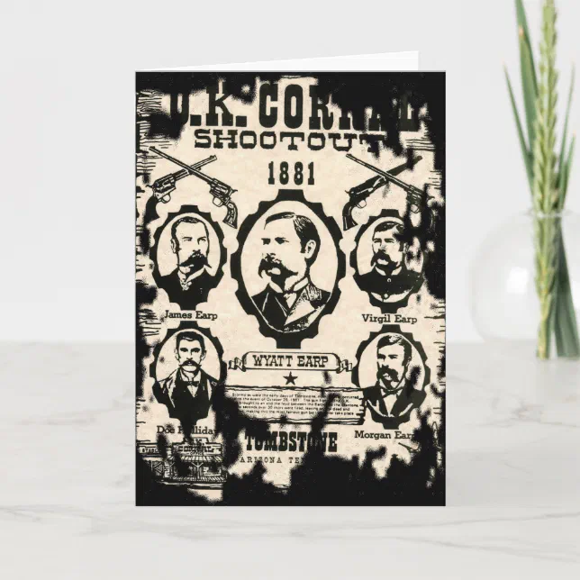 OK Corral Shootout Card | Zazzle