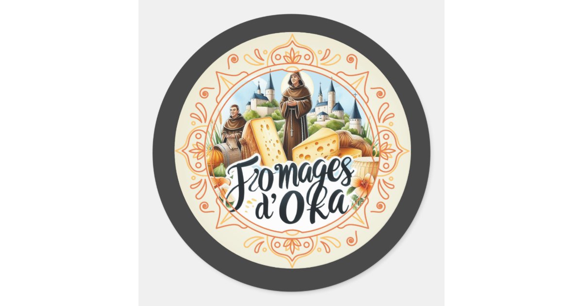 Oka Cheeses Classic Round Sticker | Zazzle