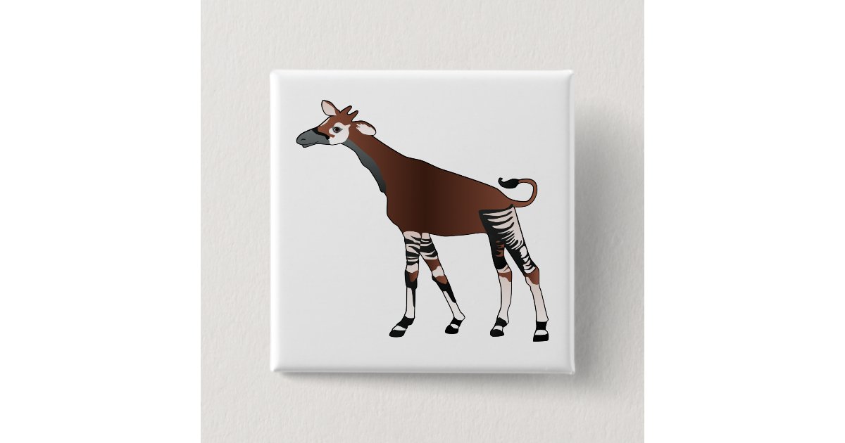 Okapi Button | Zazzle