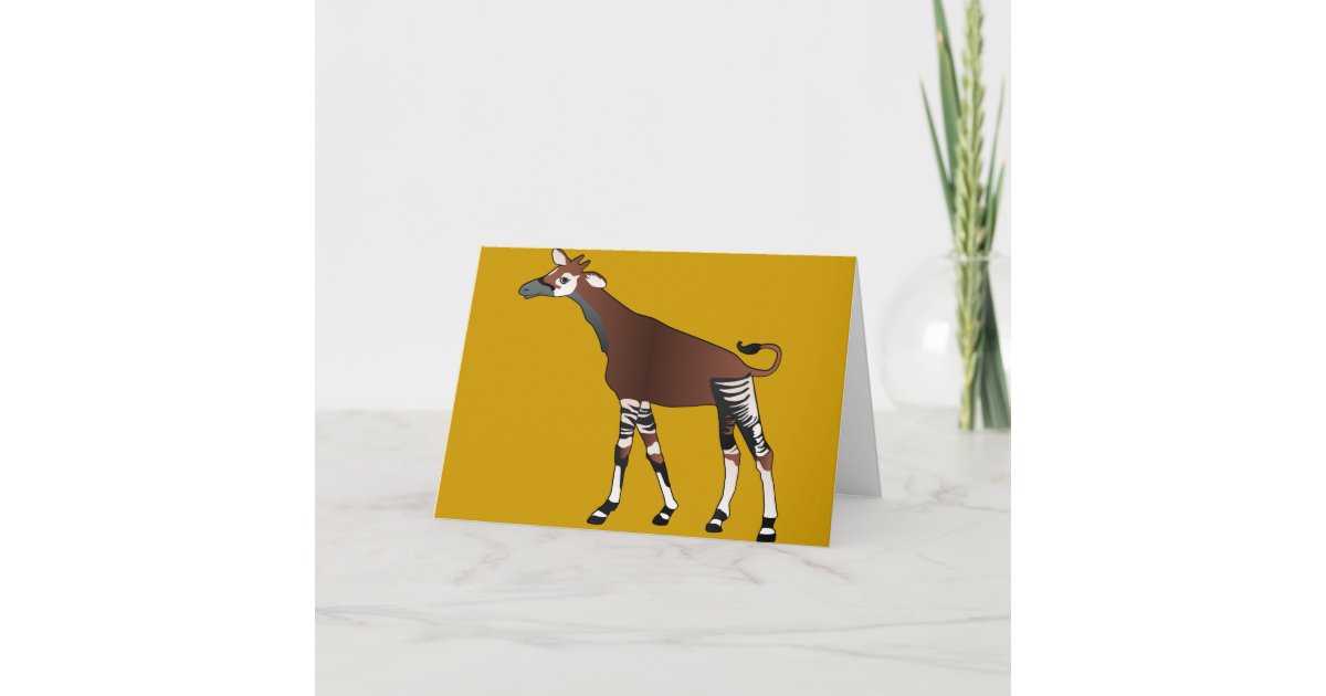 Okapi Card | Zazzle
