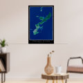 Okinawa Island Japan Satellite Poster Map | Zazzle
