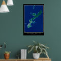 Okinawa Island Japan Satellite Poster Map | Zazzle