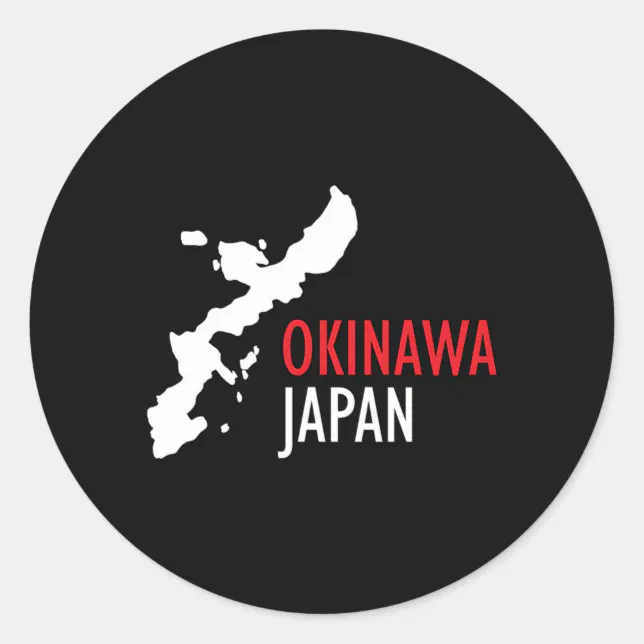 Okinawa Japan Island Of Okinawa Okinawan Classic Round Sticker | Zazzle