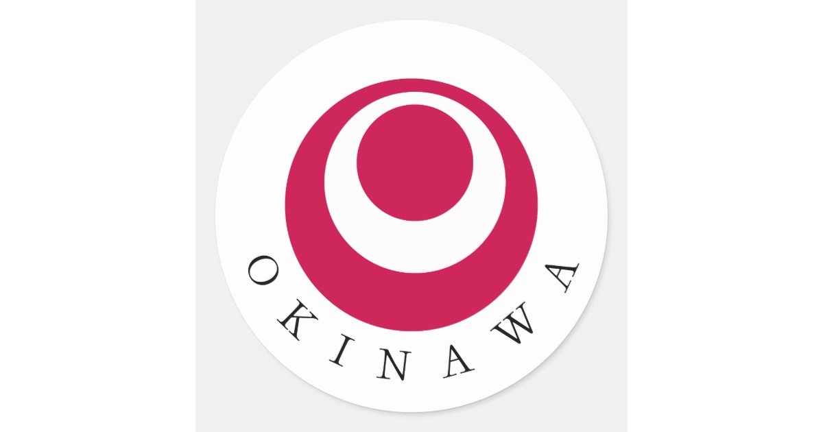 Okinawa National Flag Sticker | Zazzle