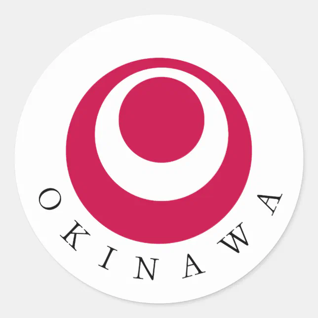 Okinawa National Flag Sticker | Zazzle