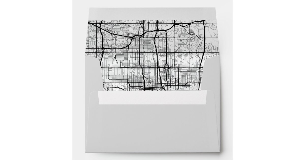 Oklahoma City Map Envelope | Zazzle