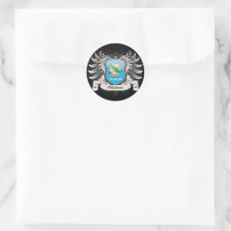 Oklahoma Crest Classic Round Sticker | Zazzle