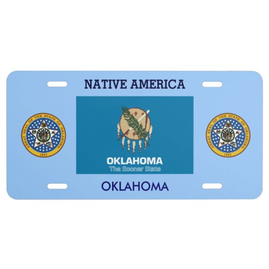 Oklahoma Custom Front License Plate | Zazzle.com