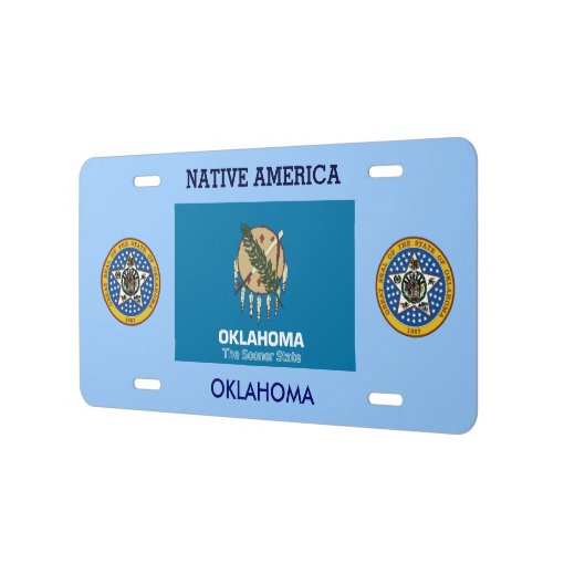Oklahoma Custom Front License Plate | Zazzle