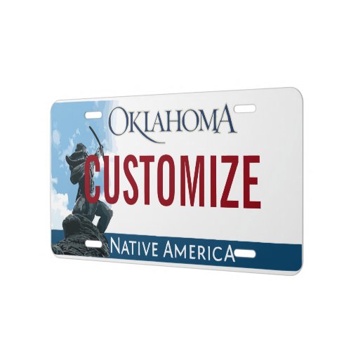 Oklahoma Custom License Plate | Zazzle