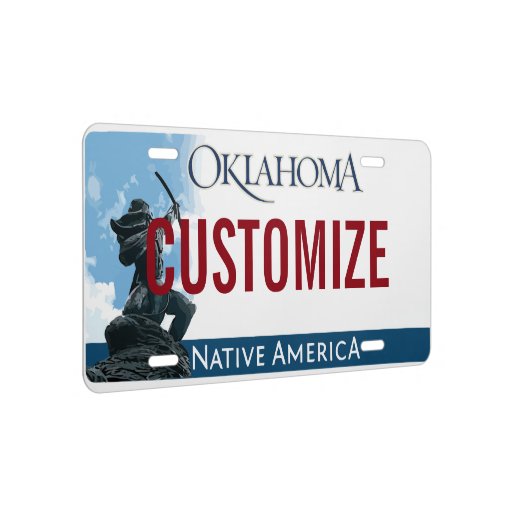 Oklahoma Custom License Plate | Zazzle