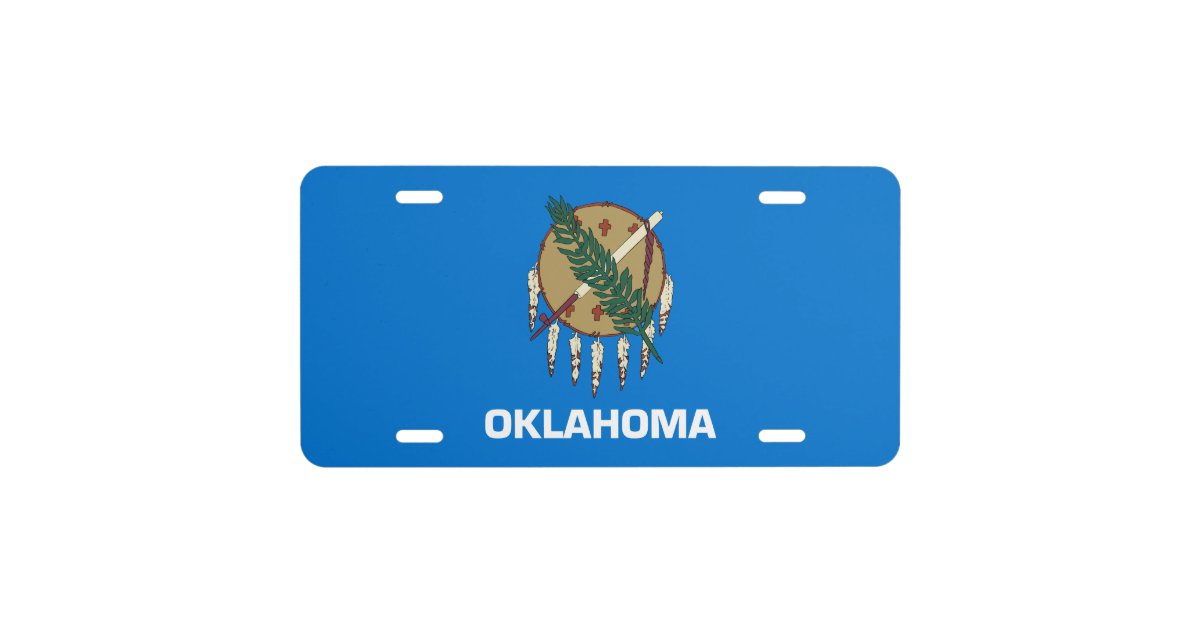 Oklahoma Flag License Plate | Zazzle