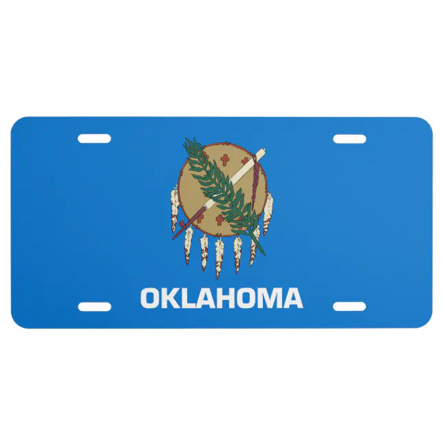 Oklahoma Flag License Plate | Zazzle