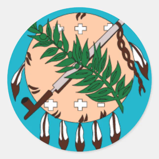 Oklahoma Flag Sooner State Classic Round Sticker | Zazzle