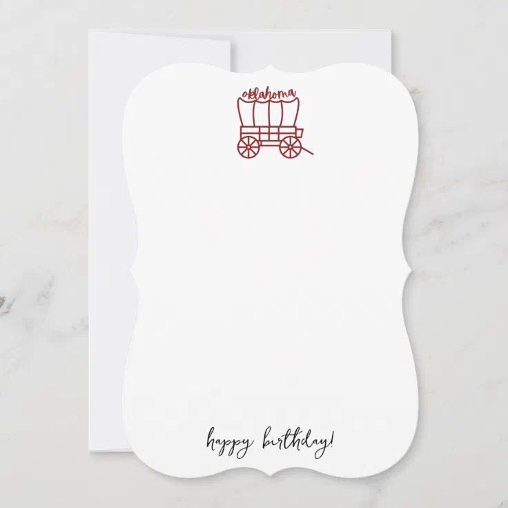 Oklahoma Happy Birthday Card | Zazzle