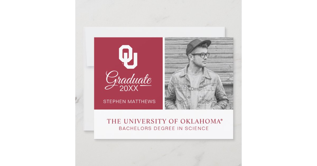 Oklahoma Sooners Graduate Invitation | Zazzle