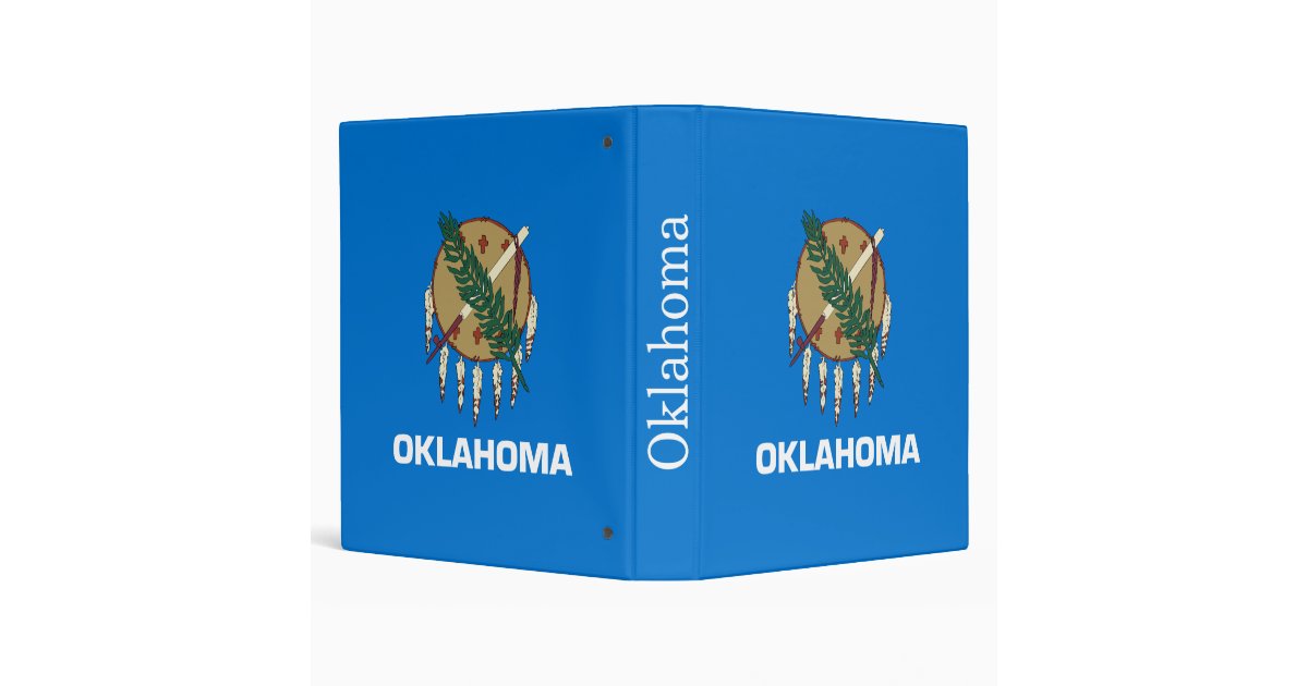 Oklahoma State Flag 3 Ring Binder | Zazzle