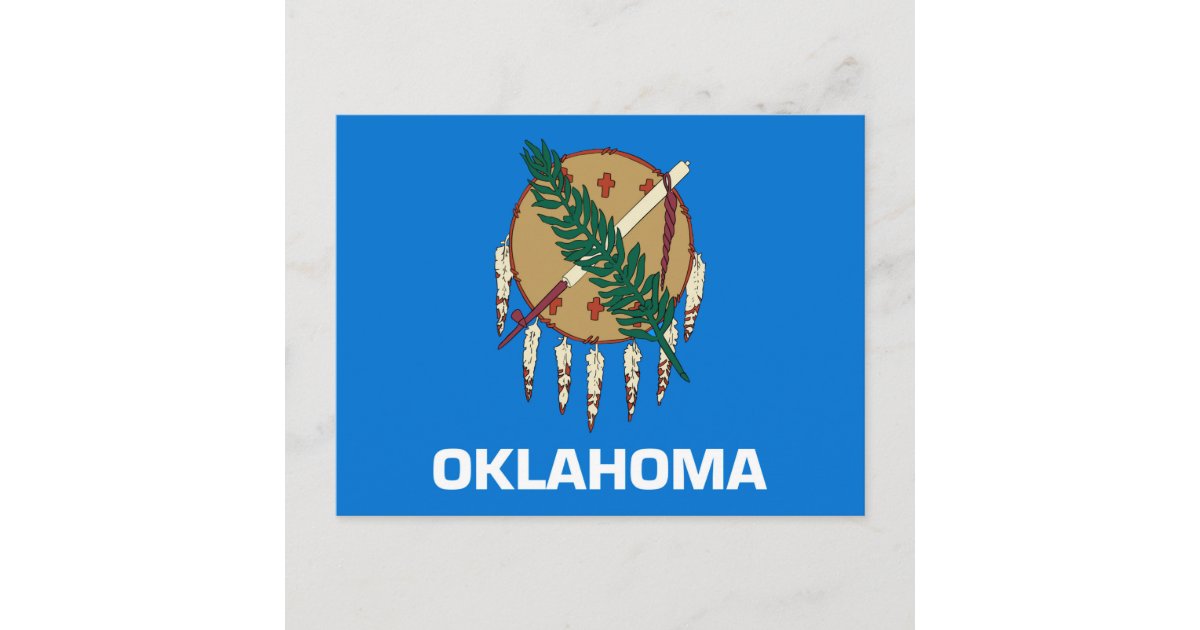 Oklahoma State Flag Design Postcard | Zazzle