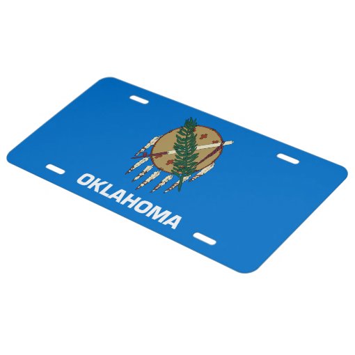 Oklahoma State Flag License Plate | Zazzle