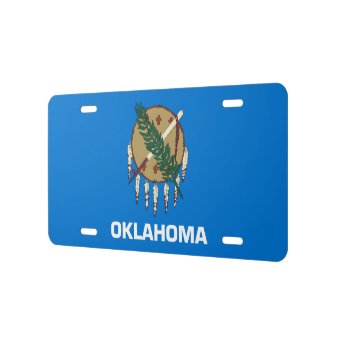 Oklahoma State Flag License Plate | Zazzle