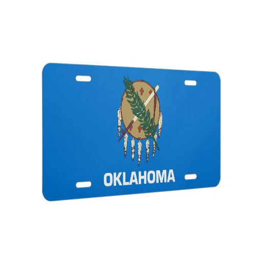 Oklahoma State Flag License Plate | Zazzle