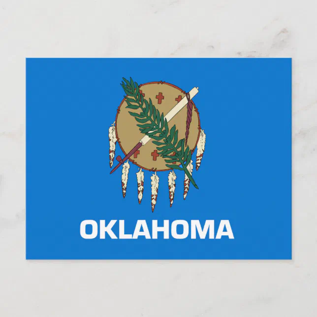Oklahoma State Flag Postcard | Zazzle