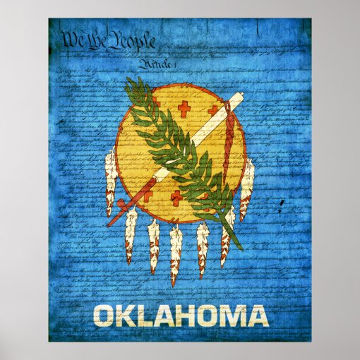 Oklahoma State Flag Poster | Zazzle