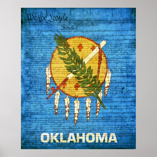 Oklahoma State Flag Poster | Zazzle.com