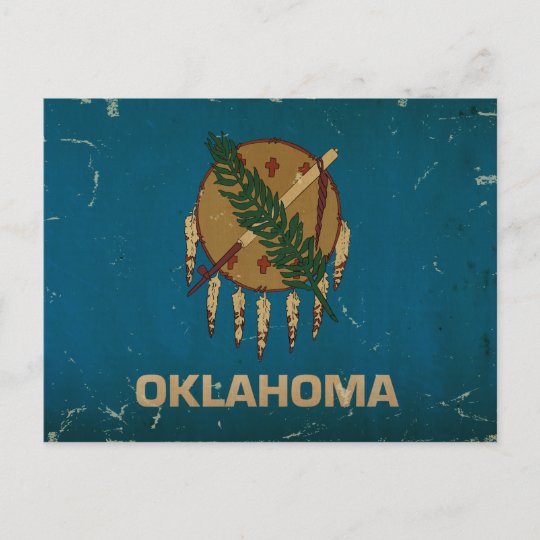 Oklahoma State Flag VINTAGE.png Postcard | Zazzle.com