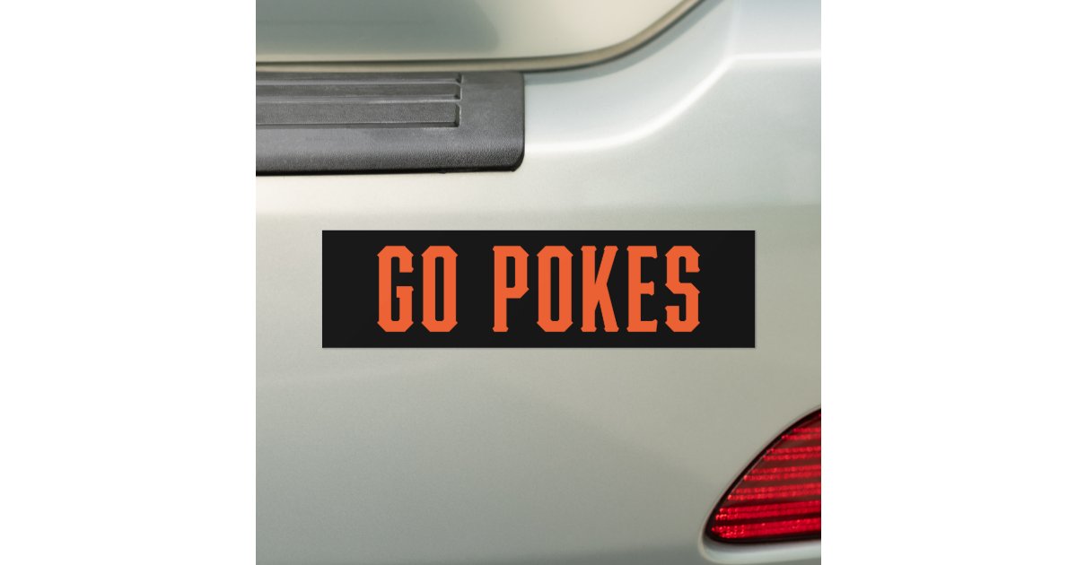 Oklahoma State University | Go Pokes Bumper Sticker | Zazzle
